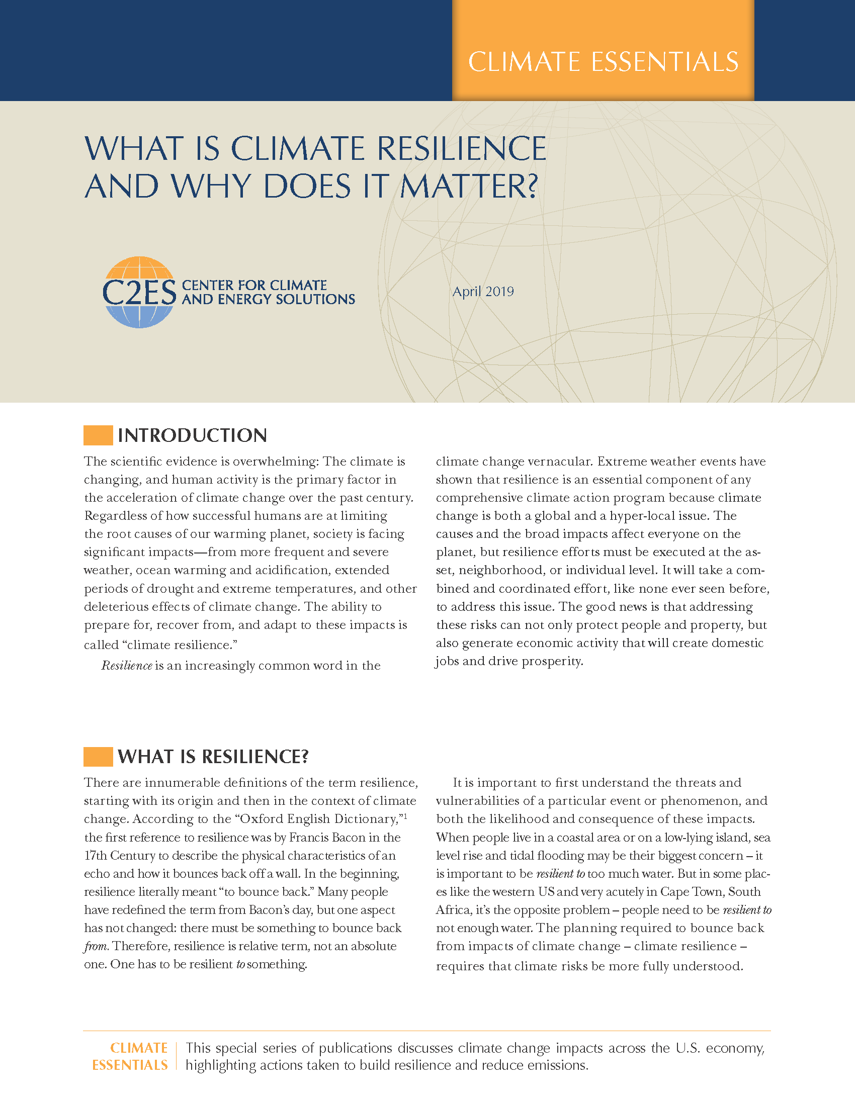 What is Climate Resilience, and Why Does it Matter? - Center for ...