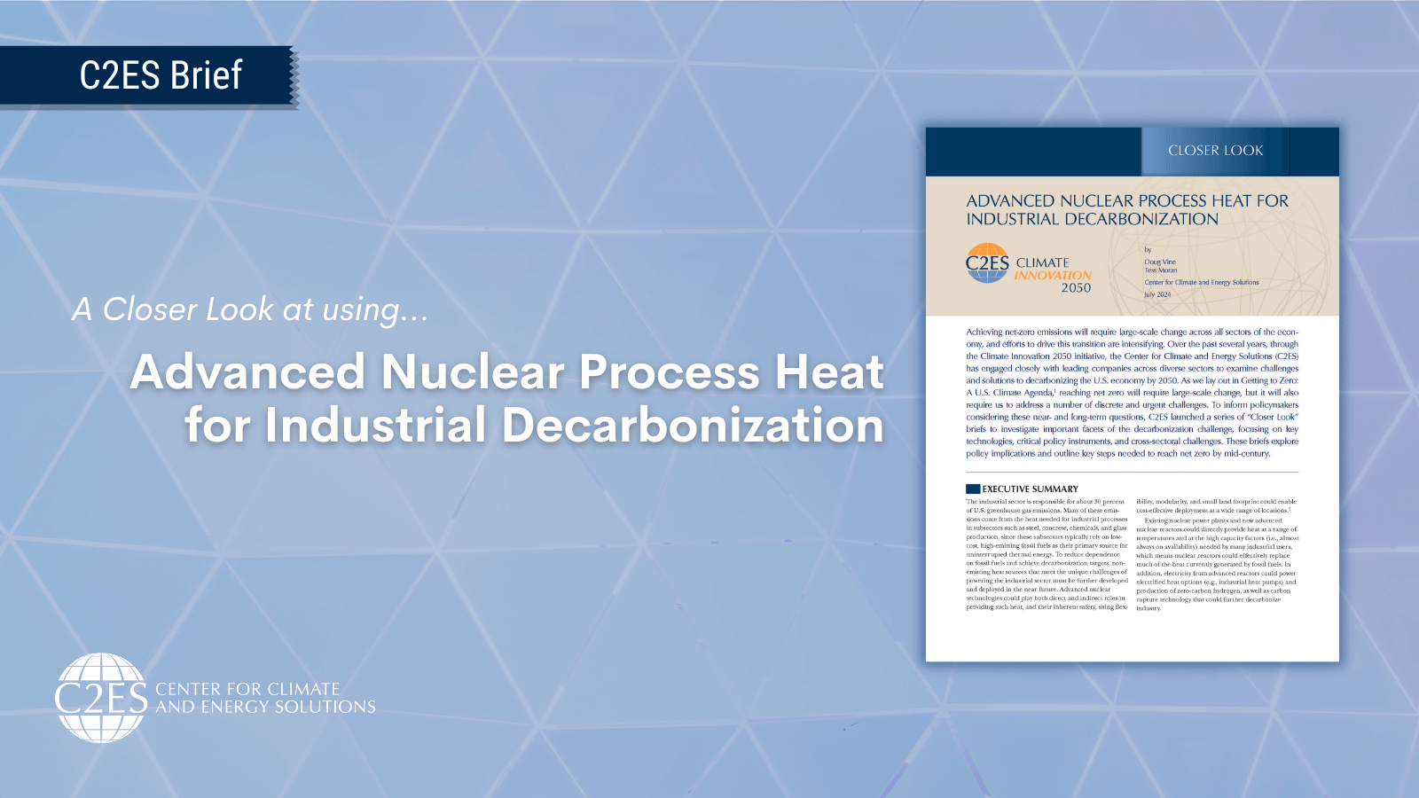 Advanced Nuclear Process Heat for Industrial Decarbonization - Center ...