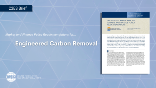 Engineered Carbon Removal: Markets & Finance Policy RecommendationsCenter for Climate and Energy ...